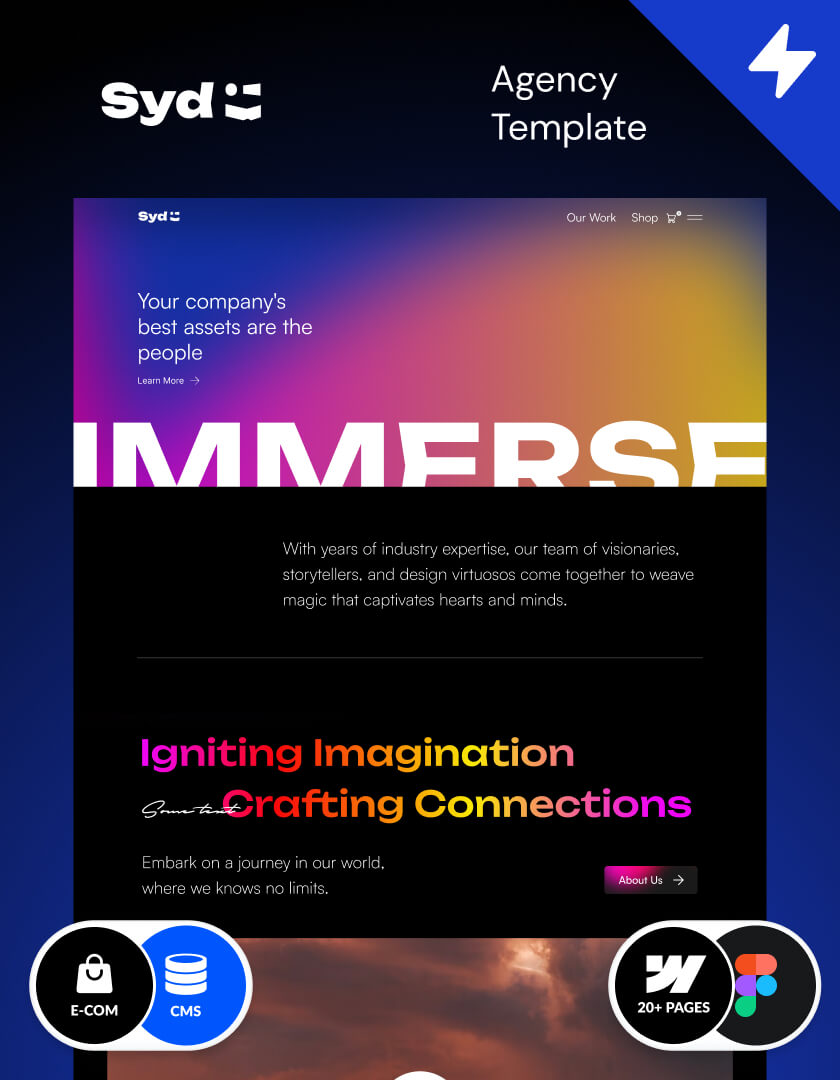 Sydney - Agency Webflow Template | Wedoflow